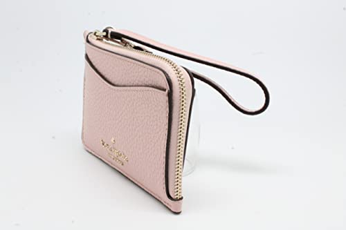 Kate Spade New York Leila Leather Card Holder Wristlet Rose Smoke