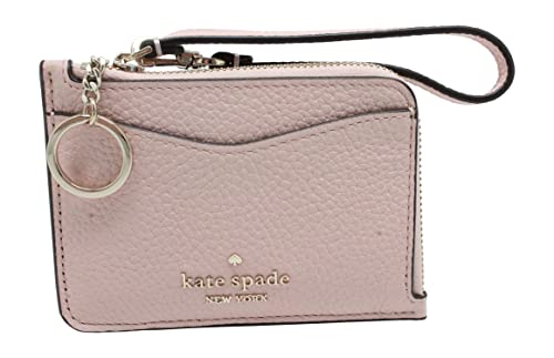 Kate Spade New York Leila Leather Card Holder Wristlet Rose Smoke