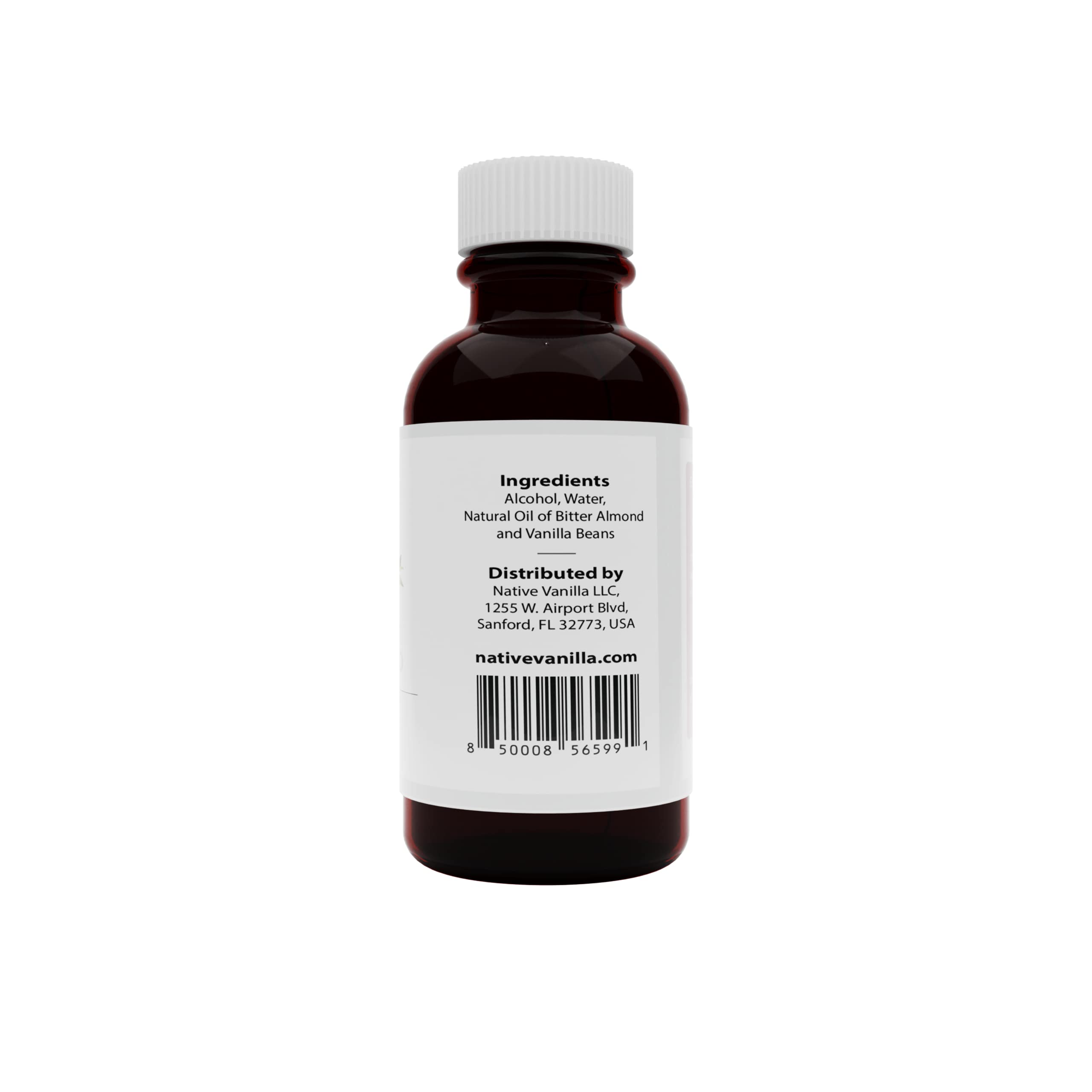 Native Vanilla - Pure Amaretto Flavor - 8 Fl Oz - Pure Flavors and Extracts - Perfect for Cooking, Baking, and Dessert Crafting