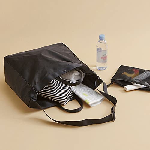 Charella #a3D2yM Handbag - Nylon Lightweight Portable Shoulder Bag Tote Bag for Work School Gym Beach Travel