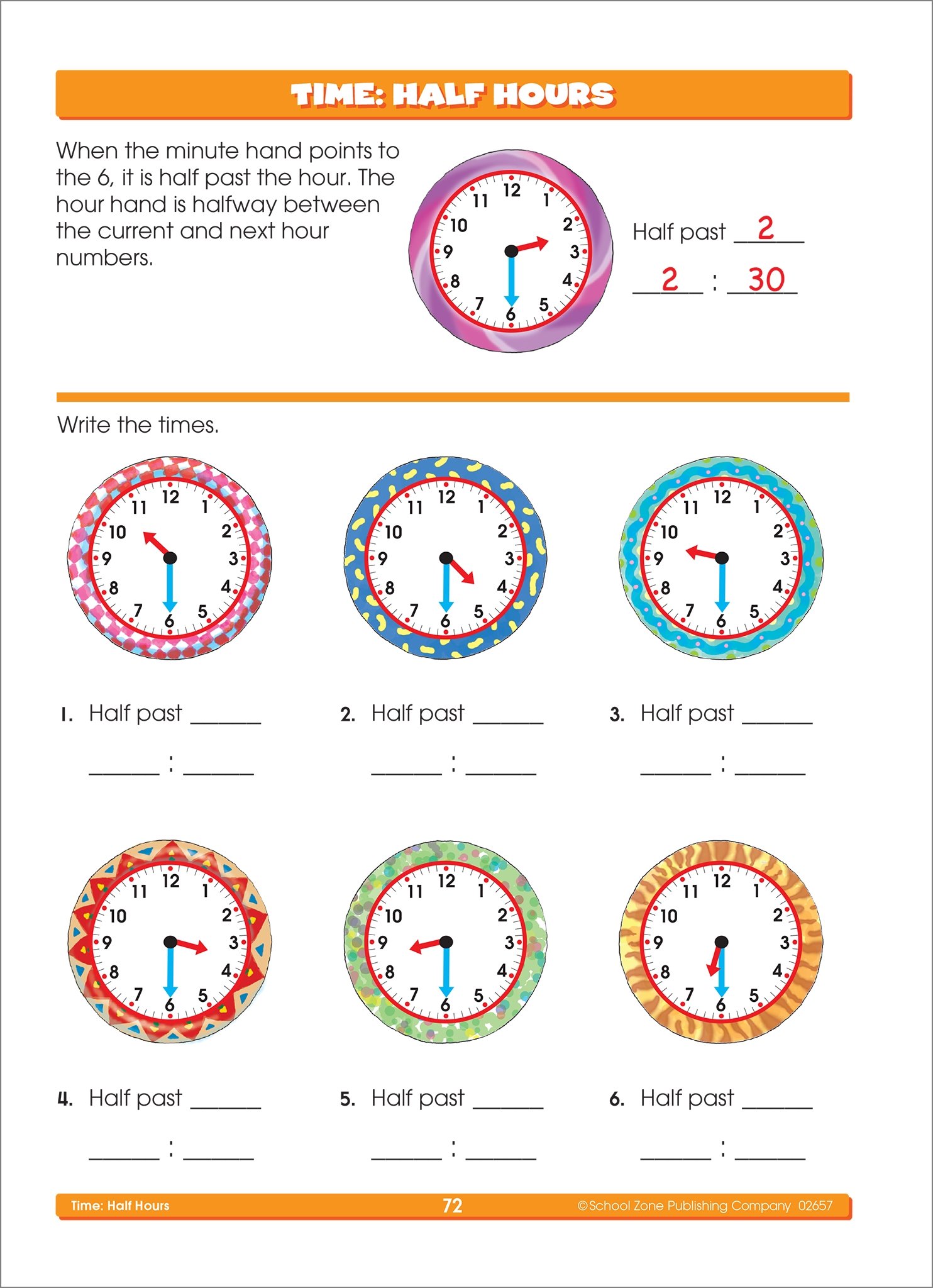 School Zone - First Grade Basics Workbook - 96 Pages, Ages 5 and Up, 1st Grade, Phonics, Vowels, Beginning Reading, Math, Telling Time, Money, and More (School Zone Basics Workbook Series)