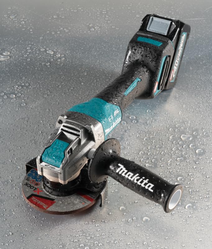 Makita GA047GZ 4.9-inch (125 mm) Rechargeable Disc Grinder, 40 V Max, Battery, Charger, and Case Sold Separately