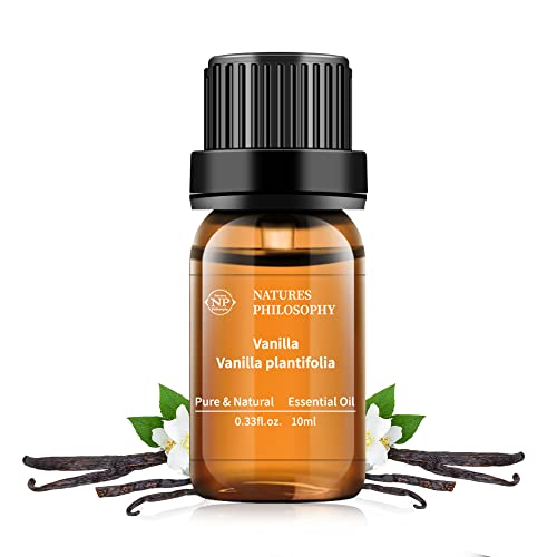 Vanilla Essential Oil - Pure and Natural Vanilla Essential Oil for Diffuser & Aromatherapy, Skin Care, Soap Making and Home Fragrance - 10ML