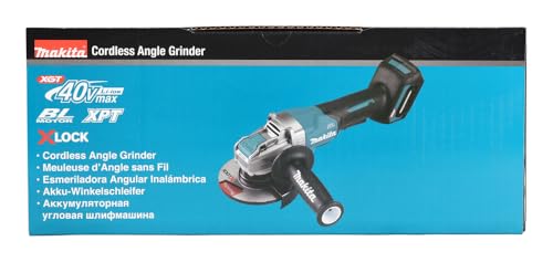 Makita GA047GZ 4.9-inch (125 mm) Rechargeable Disc Grinder, 40 V Max, Battery, Charger, and Case Sold Separately