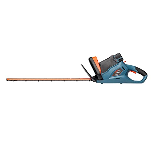 SENIX X5 58 Volt Max* Battery Powered 22-Inch Cordless Hedge Trimmer with Brushless Motor, Double-Sided Dual Action Blades, 2/3-Inch Cutting Capacity, 2.5 Ah Battery & Charger Included (HTX5-M)