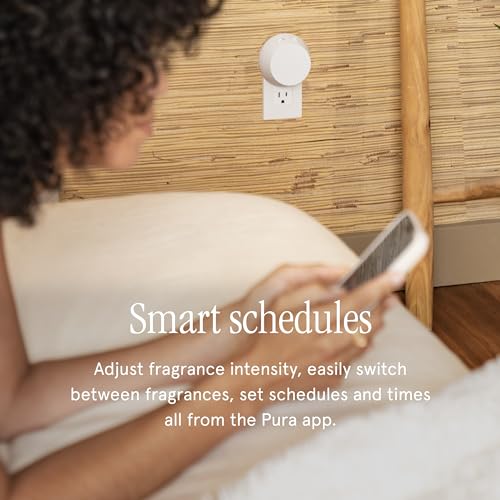 Pura Smart Home Air Diffuser Fragrance - Smart Home Scent Refill - Up to 120-Hours of Premium Fragrance per Refill - Clean Diffuser for Office & Apartment - 2 Pack, Vanilla Chiffon