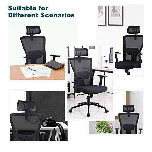 ralex-chair Office Chair Ergonomic Desk Chair Comfort Adjustable Height with Wheels,Lumbar Support Mesh Swivel Computer Home Office Study Task Chair 5008