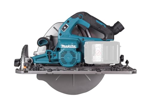 Makita HS011GZ 10.2 inch (260 mm) Rechargeable Circular Saw, 40 V Max, Battery and Charger Sold Separately, Blue
