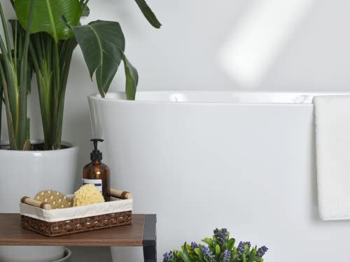 StorageWorks Seagrass Woven Storage Baskets & StorageWorks Open Home Storage Wicker Baskets