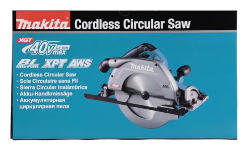 Makita HS011GZ 10.2 inch (260 mm) Rechargeable Circular Saw, 40 V Max, Battery and Charger Sold Separately, Blue