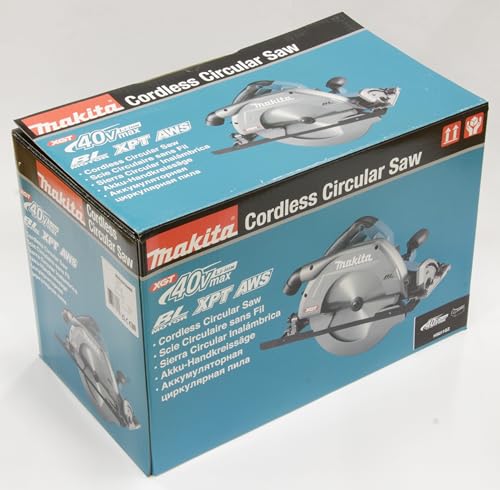 Makita HS011GZ 10.2 inch (260 mm) Rechargeable Circular Saw, 40 V Max, Battery and Charger Sold Separately, Blue