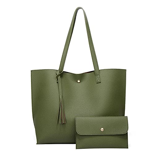 Cute Handbags for Women Fashion Solid Piece Color Shoulder Tassel Single Two Handbag Bags Women's Tote Mesh Tote Bag
