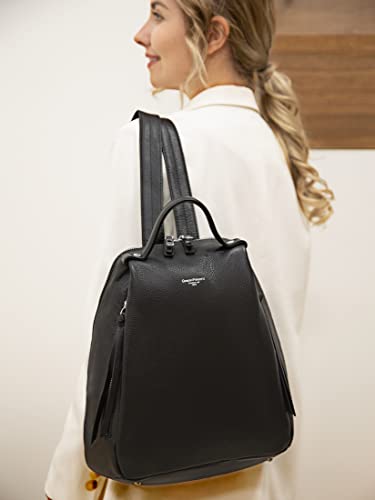 Giorgio Ferretti Soft Genuine Leather Italian Backpack for Women Small Real Leather Backpack Purse