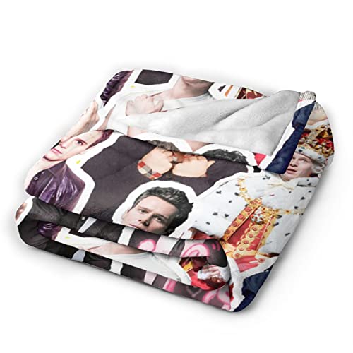 Blanket Jonathan Groff Soft and Comfortable Warm Fleece Blanket for Sofa, Office Bed car Camp Couch Cozy Plush Throw Blankets Beach Blankets