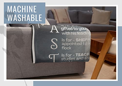 InnoBeta Pastor Appreciation Gifts for Men, Throw Blanket, Presents for Christmas, Pastor Appreciation Day, Birthday, Father's Day - 50" x 65" - Cross