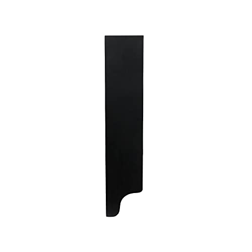 Creative Co-Op Modern Farmhouse Wood 3 Shelves and Hanging Rod, Black and Natural Wall Shelf