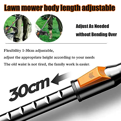 Windpost Cordless Weed Eater Grass Trimmer Battery String Trimmers Weed Wacker Adjustable Machine Head Electric Lawn Edger for Garden Clearing Weeds (Green)