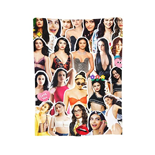 Blanket Camila Mendes Soft and Comfortable Warm Fleece Blanket for Sofa, Office Bed car Camp Couch Cozy Plush Throw Blankets Beach Blankets