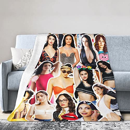 Blanket Camila Mendes Soft and Comfortable Warm Fleece Blanket for Sofa, Office Bed car Camp Couch Cozy Plush Throw Blankets Beach Blankets