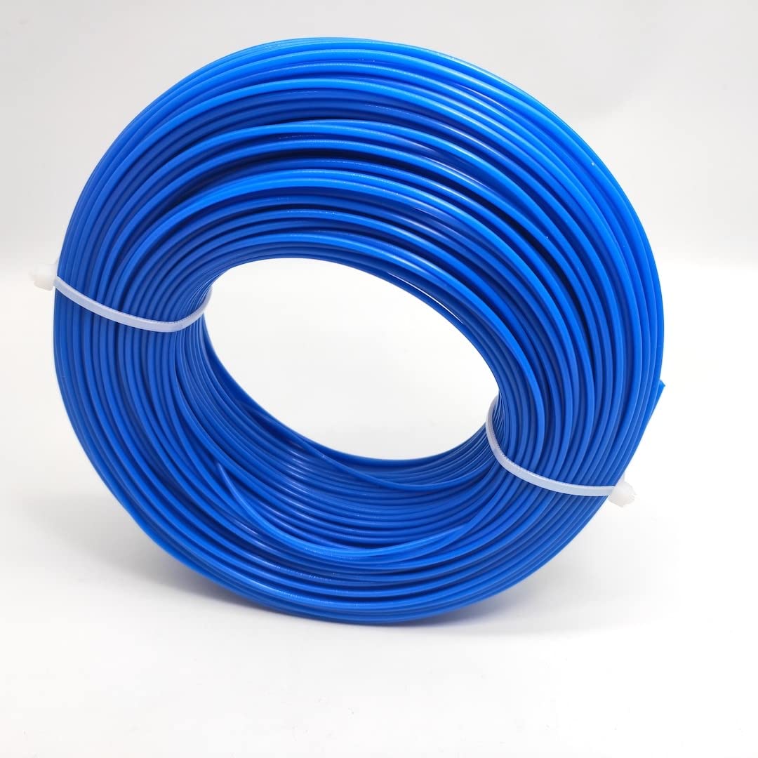 Replace Part for Machine 1.6mmx100m Blue Mowing Nylon Grass Cut Strimmer Line Round Nylon Cord Wire String for Grass Trimmer Roll Grass Rope Line