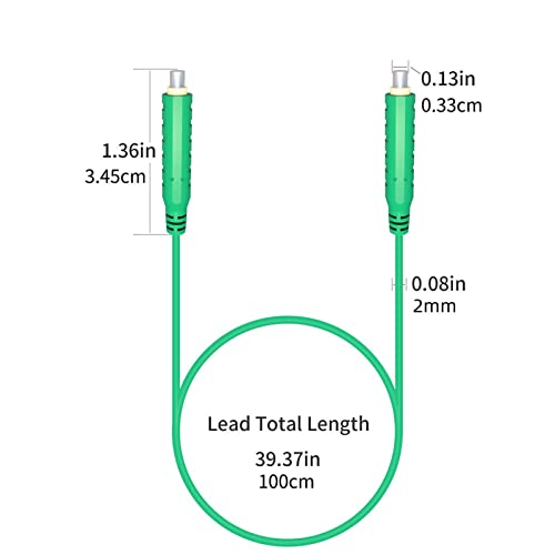 6PCS Magnetic Test Leads Silicone Soft Flexible Jumper Test Wires 30V AC5A 3.3FT Magnetic Jumper Wires HVAC