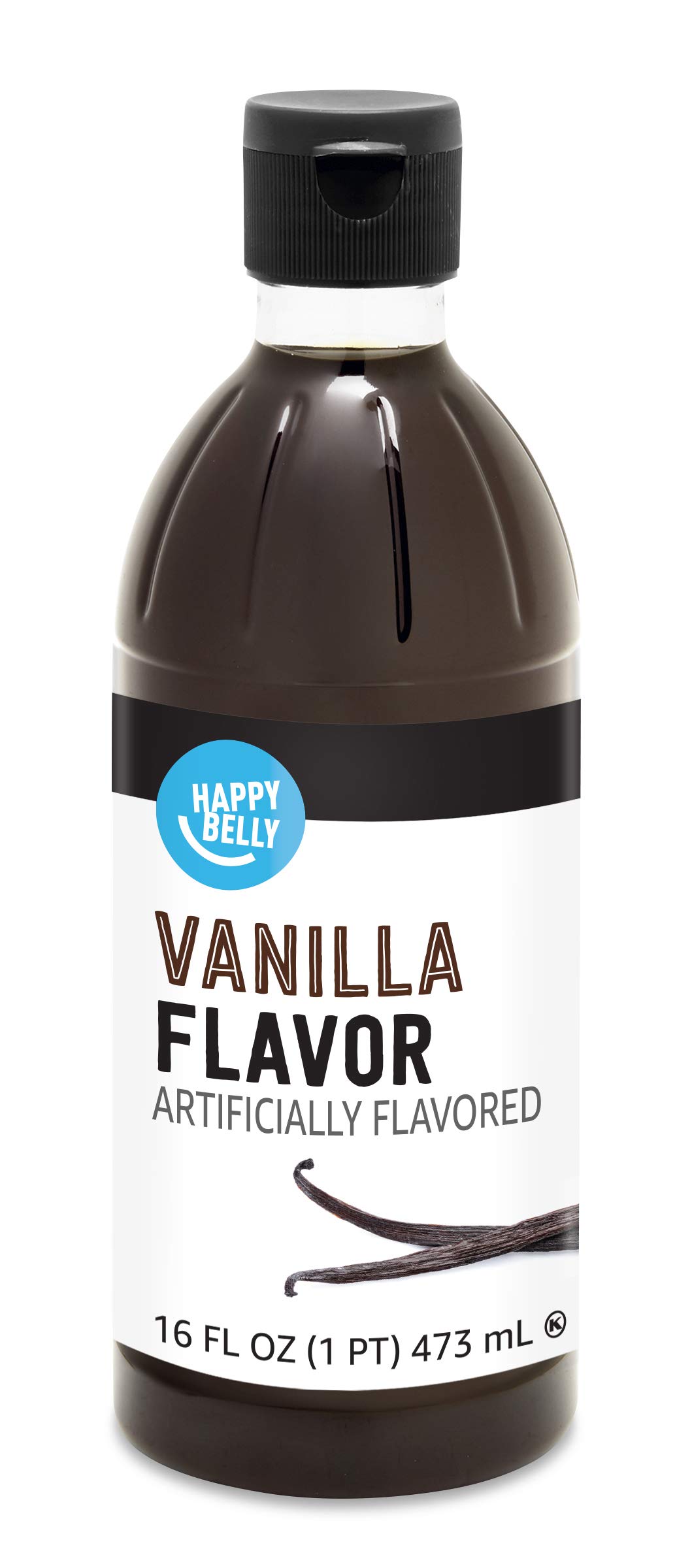 Amazon Brand - Happy Belly Vanilla Flavor, 16 fl oz