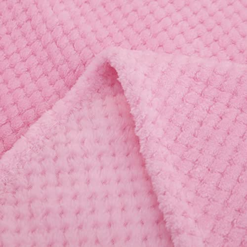 Throw Blanket, Sofa Couch Flannel Blankets - Soft Warm Plaid Fleece Bed Blanket Large Mesh Flannel Blankets Thick Breathable Throw Blanket for Couch