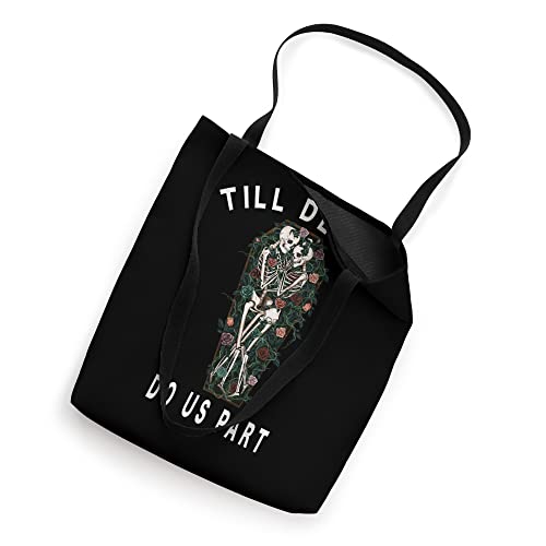Till Death Do Us Part Skeleton Couple Valentines Day Tote Bag