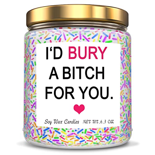 Birthday Gifts for Women Best Friends, Valentines Day Gifts, Friendship Gifts for Women, Sister Gifts from Sister, Lavender Scented Candles Funny Gifts for Women BFF Friends Sister Mom Wife Girlfriend