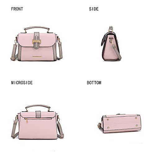 MKF Collection Satchel Bag for Women, Vegan leather Shoulder bag top handle Crossbody handbag Purse