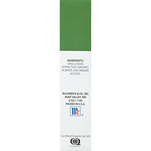 McCormick Gourmet Organic Premium Pure Vanilla Extract, 2 fl oz