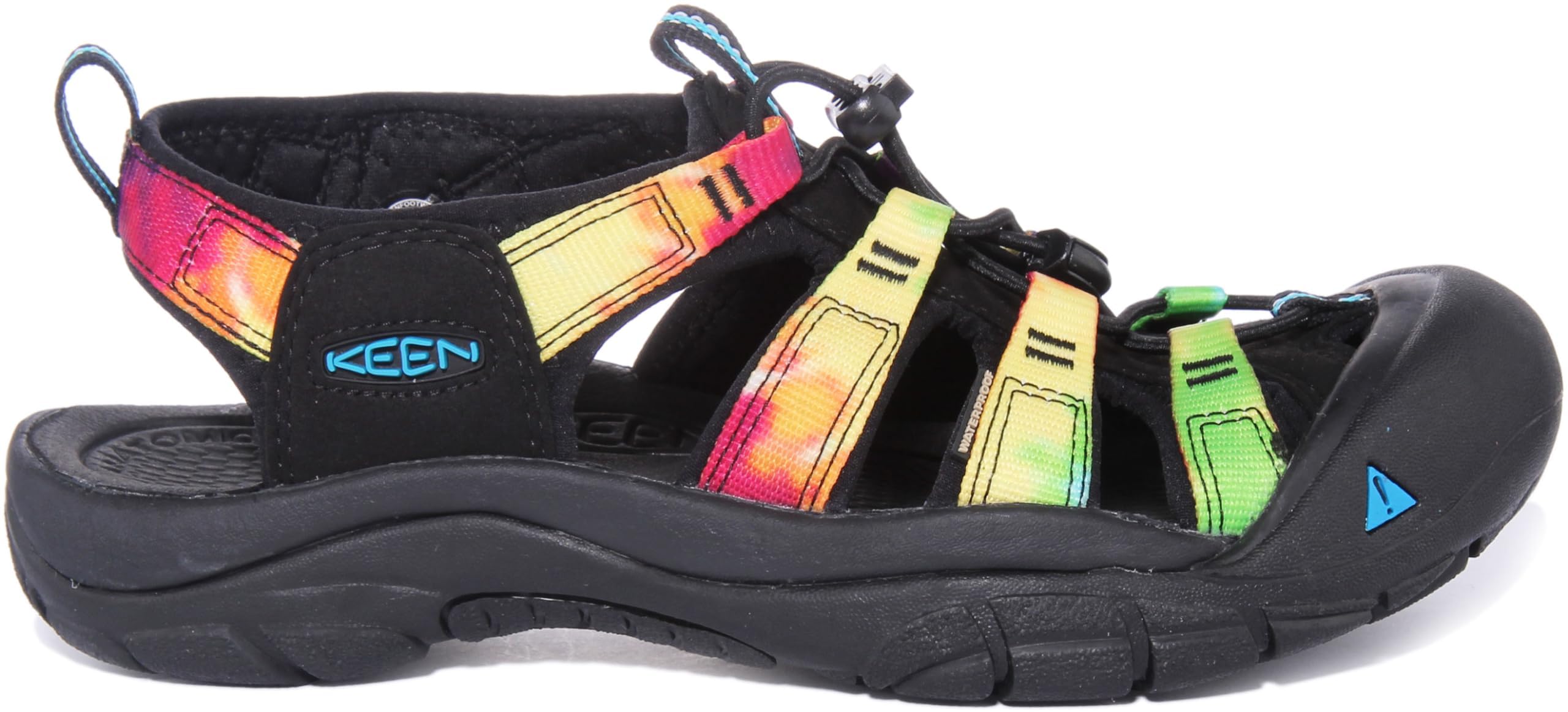 KEEN Women's Newport H2 Closed Toe Water Sandals, Original Tie Dye, 9