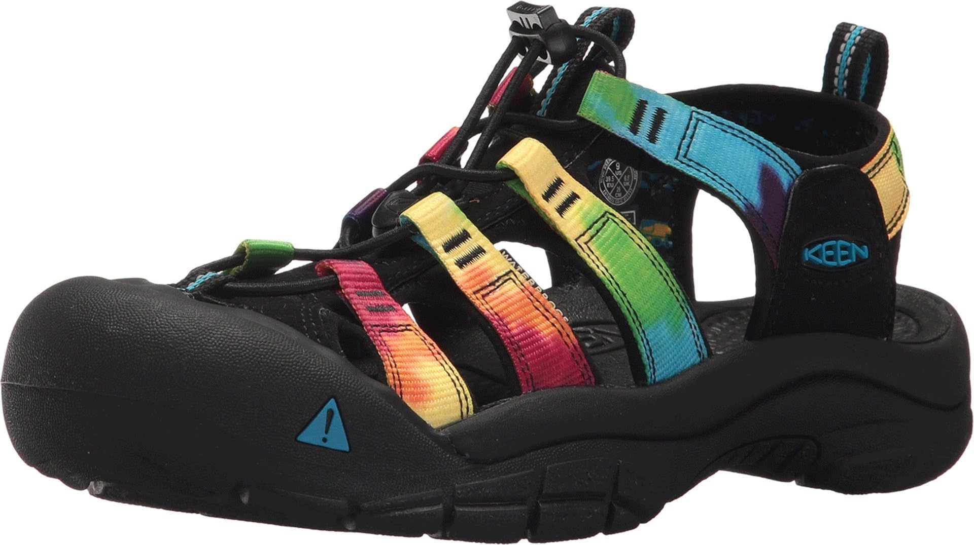 KEEN Women's Newport H2 Closed Toe Water Sandals, Original Tie Dye, 9