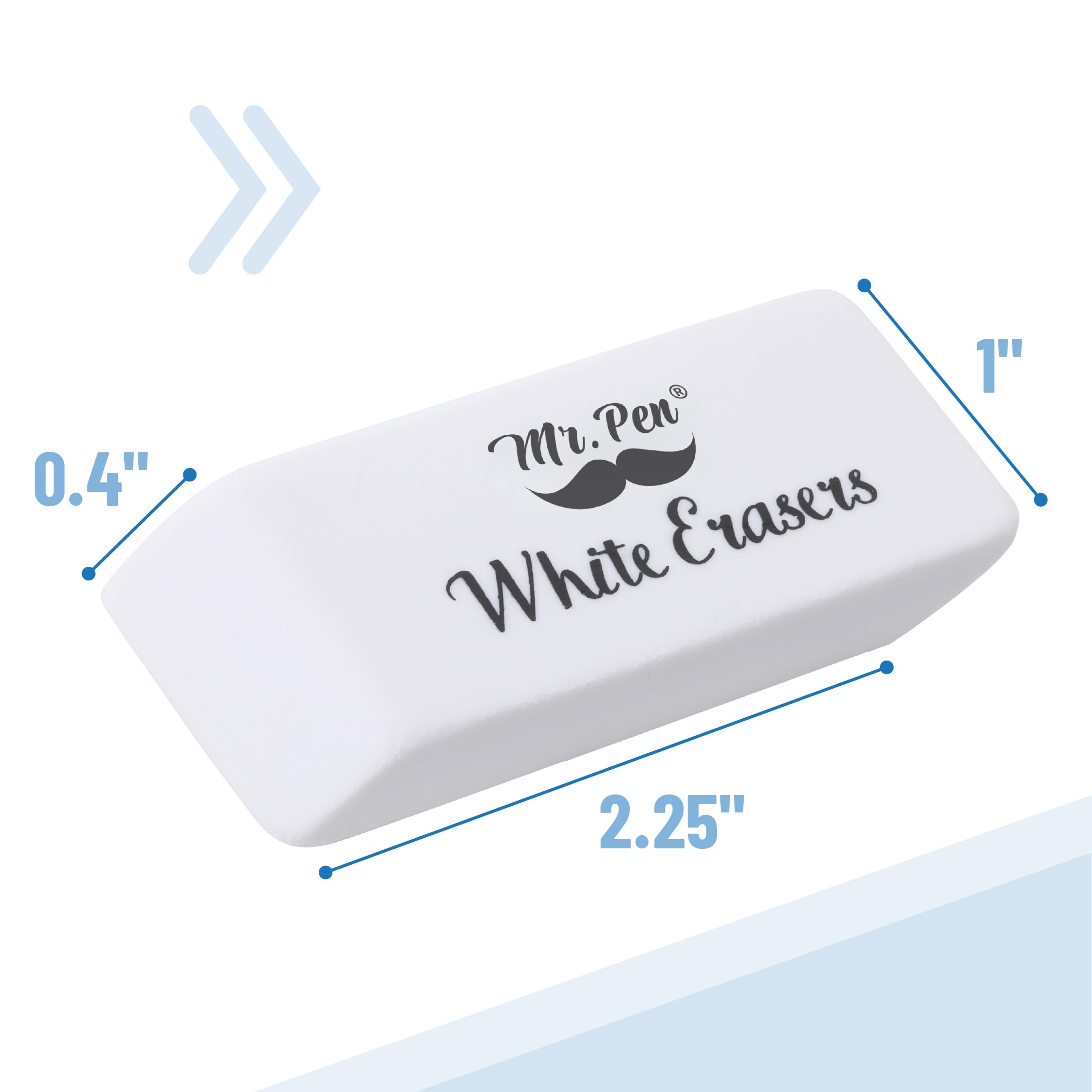 Mr. Pen- Erasers, Pencil Eraser, 12 Pack, White Erasers, Eraser, Erasers for Drawing, Eraser Pencil, Pencil Erasers, Erasers for Kids, Art Erasers for Drawing, Artist Eraser, White Eraser, Art Eraser