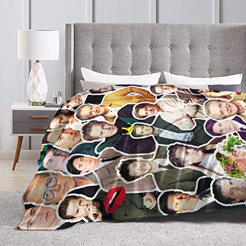 Blanket Kyle MacLachlan Soft and Comfortable Warm Fleece Blanket for Sofa, Office Bed car Camp Couch Cozy Plush Throw Blankets Beach Blankets