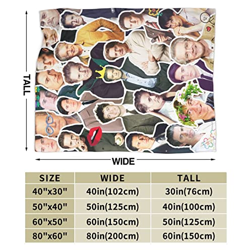 Blanket Kyle MacLachlan Soft and Comfortable Warm Fleece Blanket for Sofa, Office Bed car Camp Couch Cozy Plush Throw Blankets Beach Blankets
