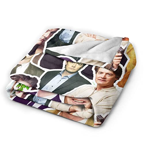 Blanket Kyle MacLachlan Soft and Comfortable Warm Fleece Blanket for Sofa, Office Bed car Camp Couch Cozy Plush Throw Blankets Beach Blankets