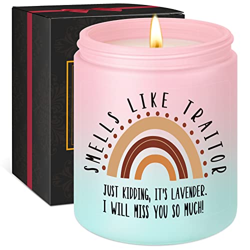 GSPY Scented Candles - Coworker Leaving Gifts, New Job Gifts, Farewell Gifts, Going Away Gift for Coworker, Friends - Funny Moving Away, Goodbye, Retirement, Miss You, Promotion Gifts for Women, Men