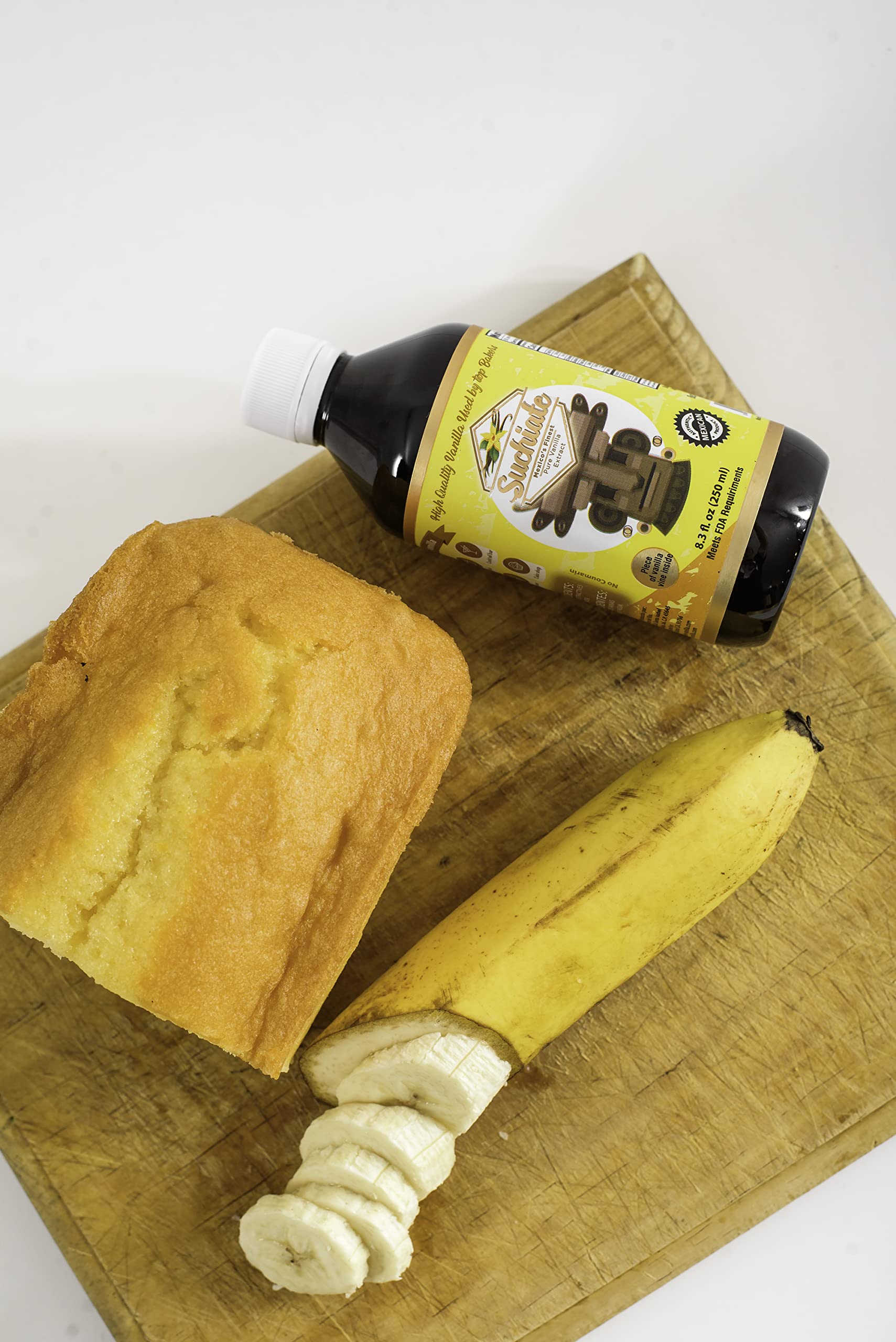 Suchiate Pure Vanilla | Mexican Vanilla for Baking and Desserts | Made with Real Vanilla Bean | Vainilla Mexicana Buena 8.3oz (250 ml)