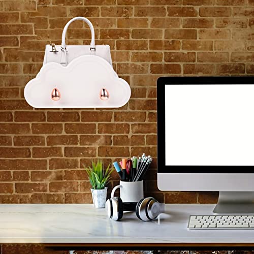 VALICLUD 1pc with Purse Kitchen Installation Non-Punch Holder Free Shelves Hanging Self Bathroom Adhesive Floating Clothes Multifunction Traceless Wallet Bedroom Punch-Free Household Shelf