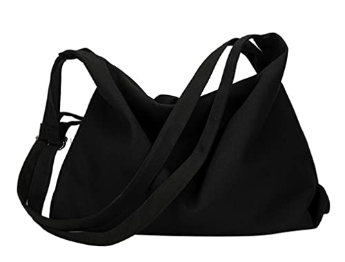 Hobo Bag Crossbody Bag for Women Men Canvas Shoulder Bag Fashion Satchel Purse Large Casual