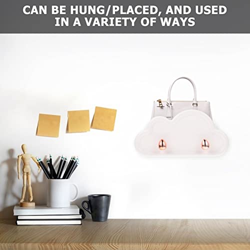 VALICLUD 1pc with Purse Kitchen Installation Non-Punch Holder Free Shelves Hanging Self Bathroom Adhesive Floating Clothes Multifunction Traceless Wallet Bedroom Punch-Free Household Shelf