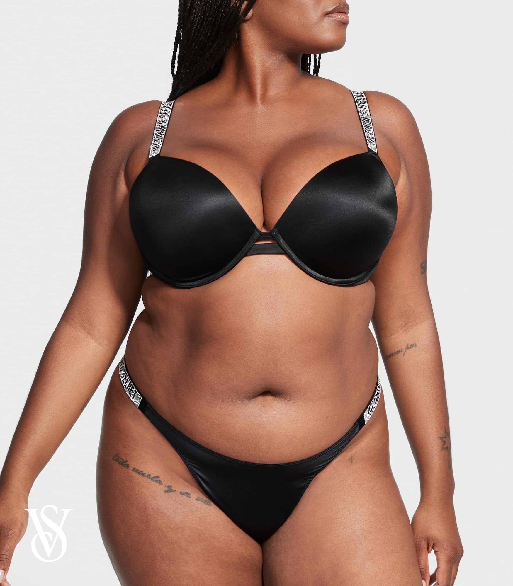 Victoria's Secret Women's Thong Underwear, Women's Panties, Very Sexy Collection Black (M)
