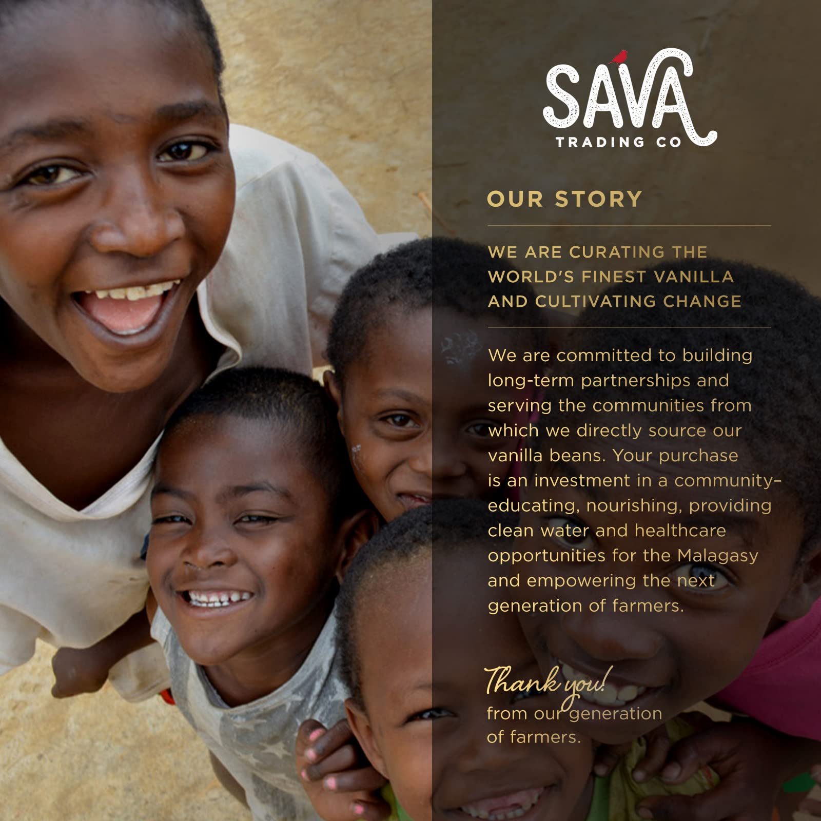SAVA Madagascar Vanilla Extract – 100% Pure Vanilla Extract from High-Quality Madagascar Vanilla Beans – No Sugar Added Gourmet Vanilla Extract – Baking Supplies (4 Oz)