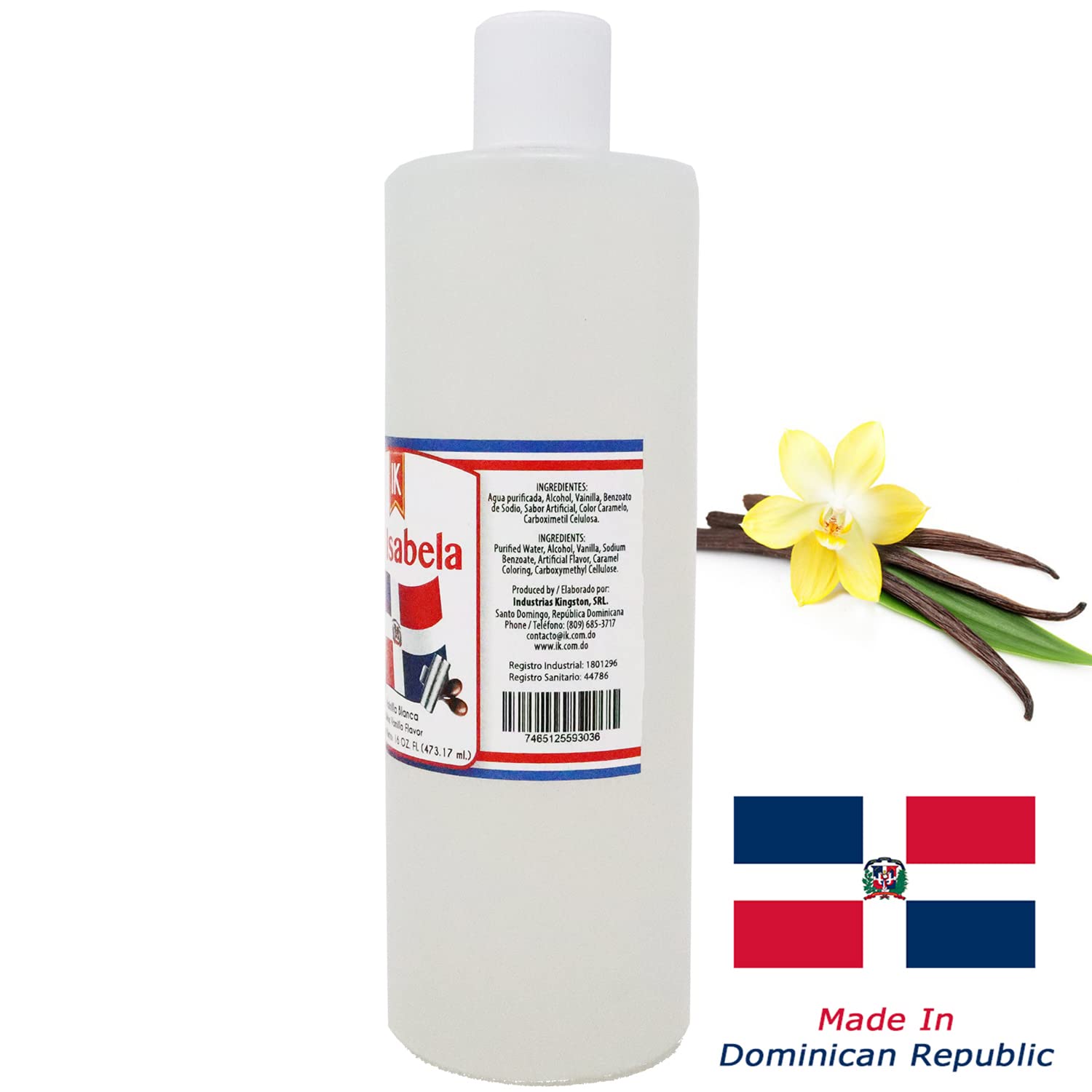 MBP Family Caribbean White Vanilla Extract From Dominican Republic 16 Oz.