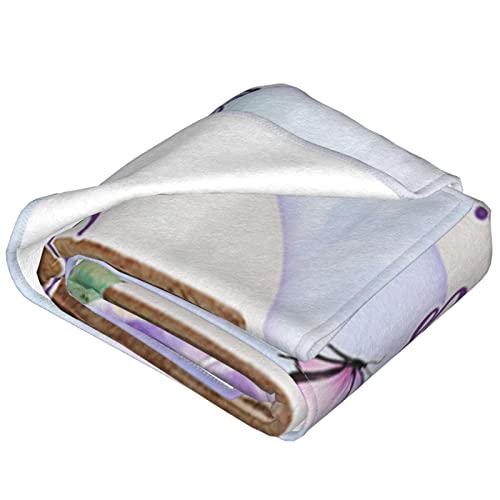 Gaotaju Flannel Fleece Blanket 40"X30" ,Easter Flag He is Risen Religious Sofa Throw Blanket Funny Ultra-Soft Travel Spring Blankets for Adult Keep Warm