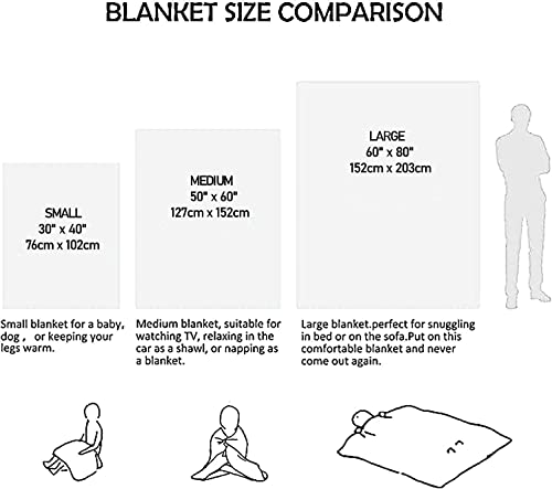 Personalized Funny Cow Star Blanket with Name Text Custom Super Soft Fleece Throw Blankets for Couch Sofa Bed 60 X 80 inches