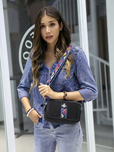 Giorgio Ferretti Genuine Leather Crossbody Bag with Removable Belt Genuine Leather Shoulder Bag for Women