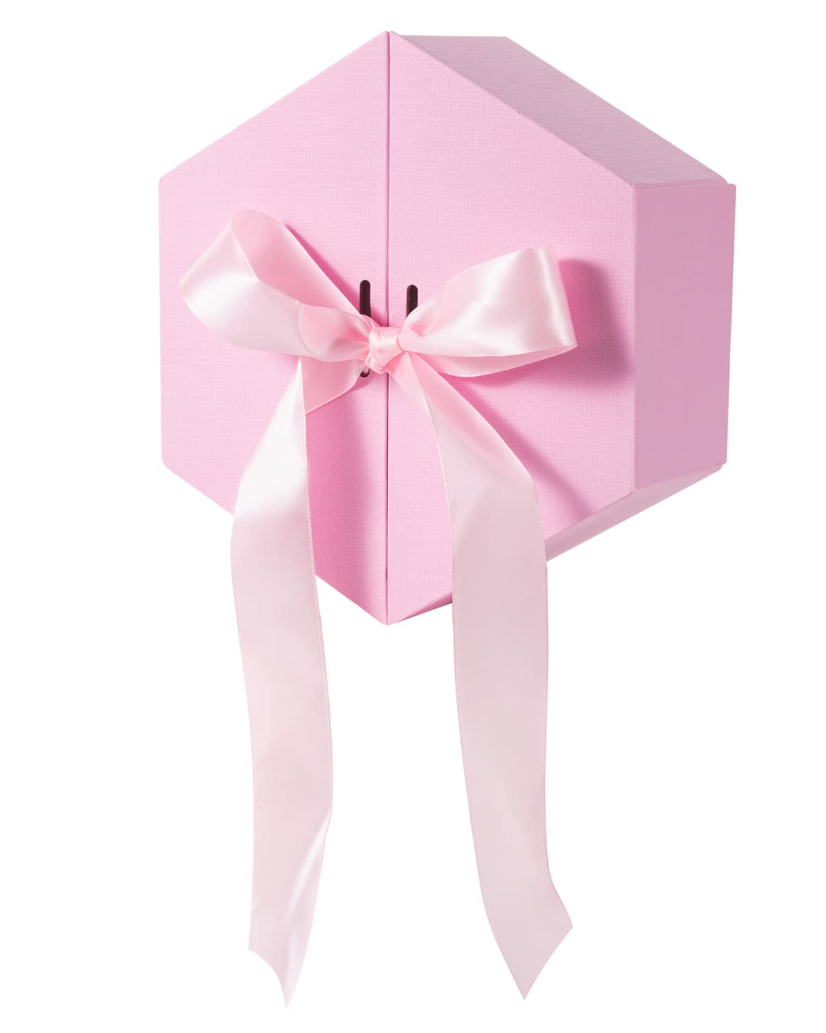 JSUPMKJ Money Box for Cash Gift Pull, Money Roll Gift Box with Flower, 9 inches Large Gift Ribbon Box, Surprise Money Gift Box for Birthday/Christmas/Valentine's Day