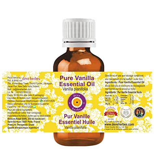 Deve Herbes Pure Vanilla Essential Oil 30ml (1 oz)